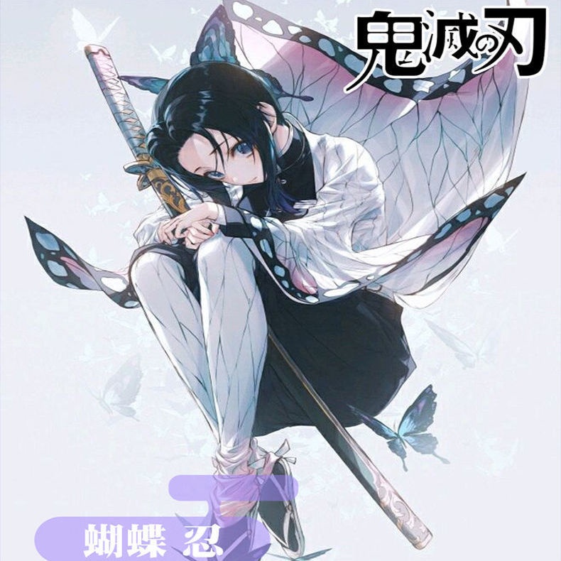 Demon Slayer Cos เสาแมลงผีเสื้อ Ninja Full ชุด Anime Cosplay Haori ...