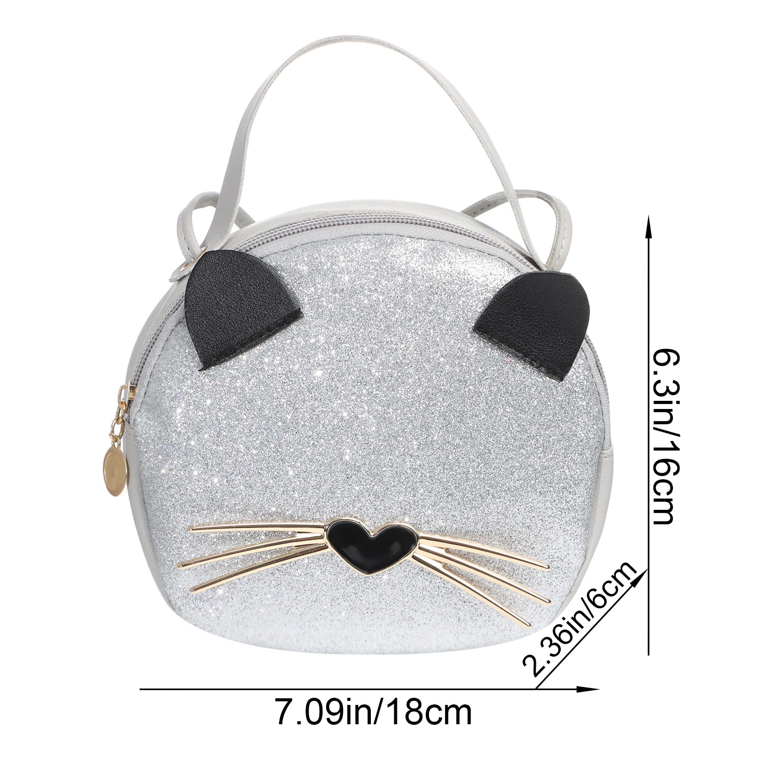 WONDERFUL Designer Coin Purse Cat Pattern Shoulder Bags Women's Handbag ...