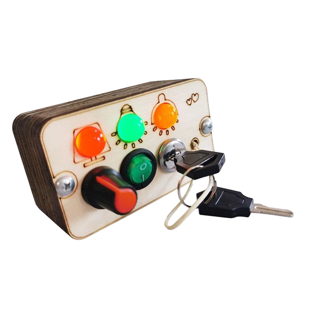 prettyia21 Montessori Busy Board Educational Learning Fidget Toy Wooden ...