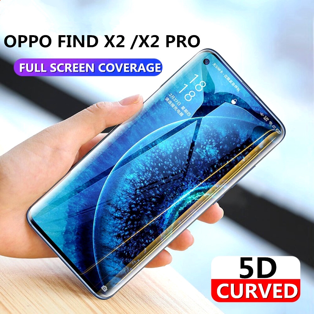 5D Curved Full screen coverage Glass OPPO Find X2 /X2 Pro 5G Tempered ...