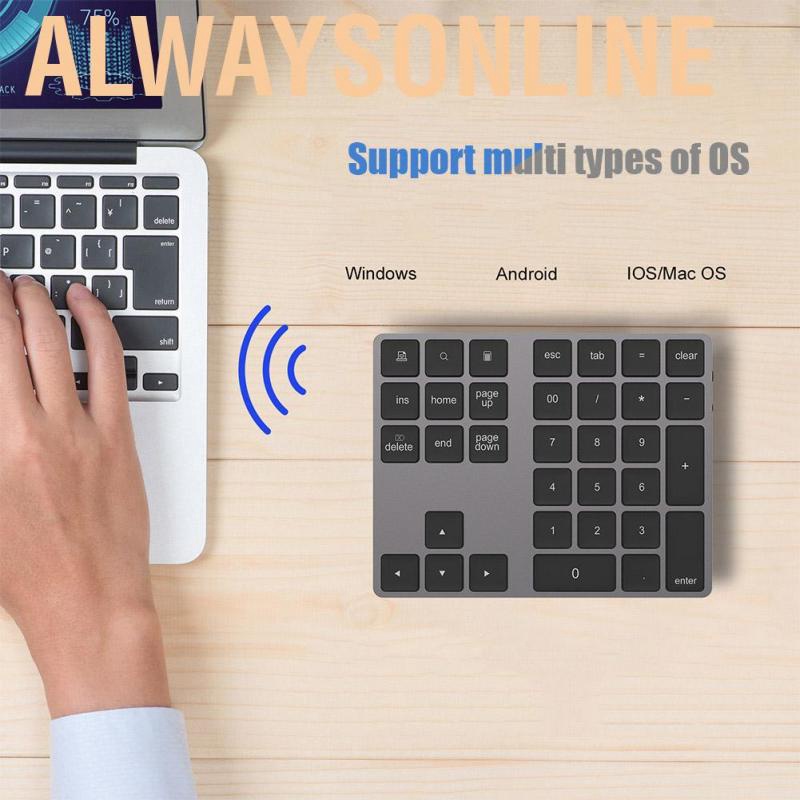 ☃∏แป้นพิมพ์ตัวเลขAlwaysonline 34 - Key Bt 181 Pro Bt Hub Type - C Usb 3 ...