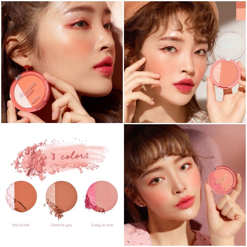 Merrezca Kiss My Cheek Blush เมอร์เรซกา คิส มายชีค บลัชออน 6 g.ปัดแก้ม ...