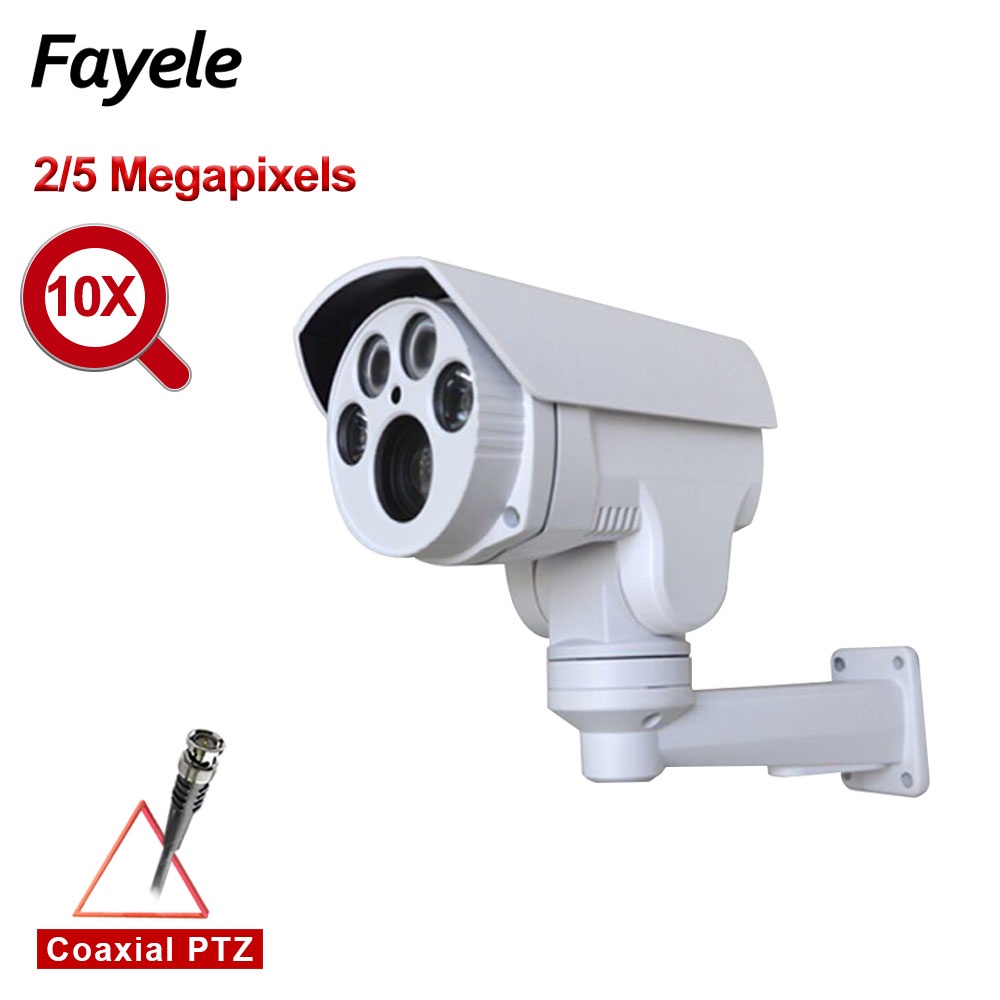 CCTV Security 2MP 10X AHD Bullet PTZ Camera 5MP TVI CVI CVBS 4in1 Pan ...
