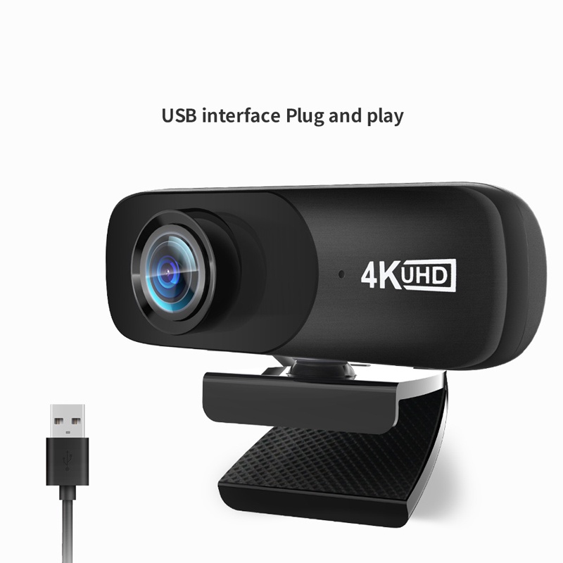 ultra HD Webcam 4K for PC Live Streaming Camera with Stereo Microphone ...