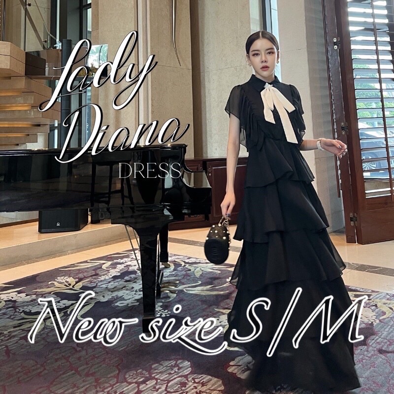 FLAT2112 LADY DIANA DRESS ทุกสี size SM ของใหมป้ายห้อยค่า - giftshop001 ...