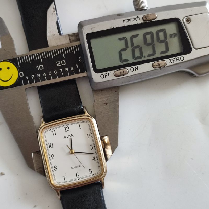 นาฬิกา วินเทจ Alba ของแท้ ทรง tank ระบบ quartz นาฬิกาญี่ปุ่นมือสอง ...