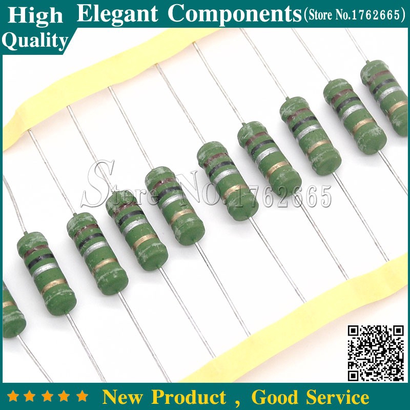 10PCS 5W 0.1R Wound Resistors 0.1 OHM 5W 0.1R 5% Resistors New | Shopee ...