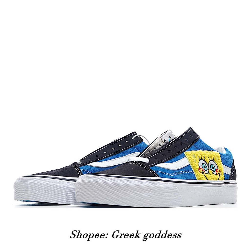 [Greek goddess] Vans SpongeBob รองเท้ากีฬารองเท้าบาสเก็ตบอล 37 ...