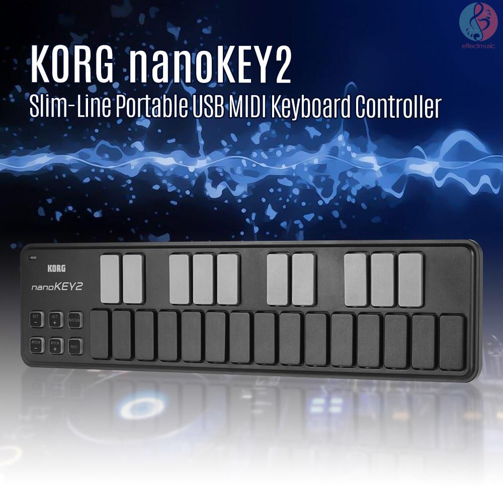 Korg Nanokey2 คีย์บอร์ด Usb แบบพกพา 25 คีย์พร้อมสายเคเบิ้ล Usb ...