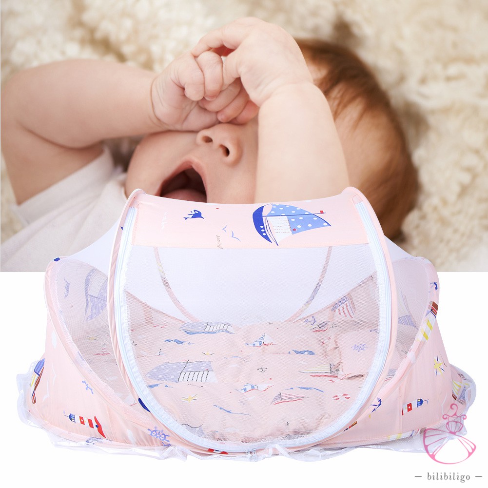 kelambu Portable Foldable Newborn Infant Mosquito Tent Baby Travel ...