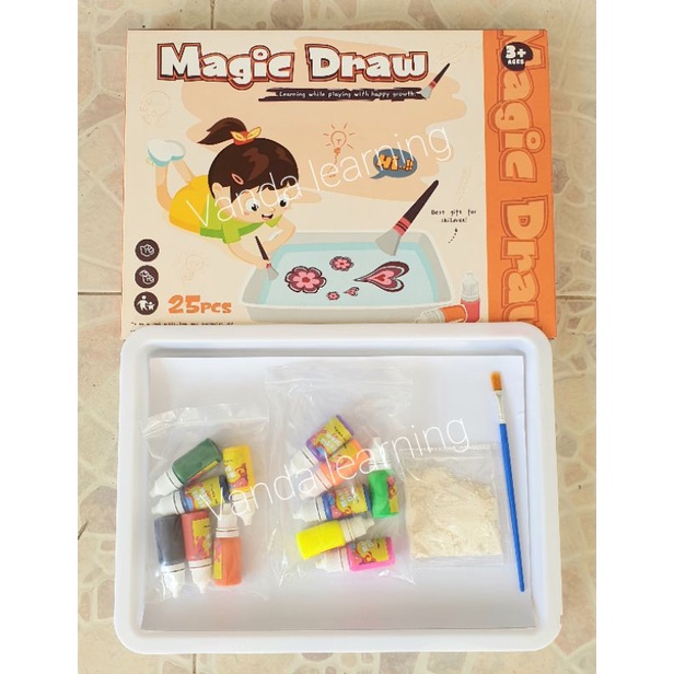 DIY วาดรูปหินอ่อนบนน้ำ ระบายสีบนน้ำ Water Marbling Paint Set 12 สี Magic Draw - aey_winnie ...