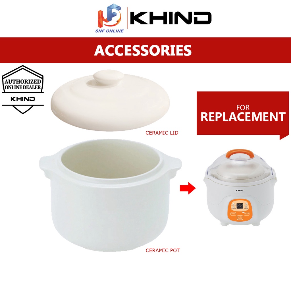 Khind Porridge Soup Cooker Accessories (0.7 Litre) BPS07 BNQX ...