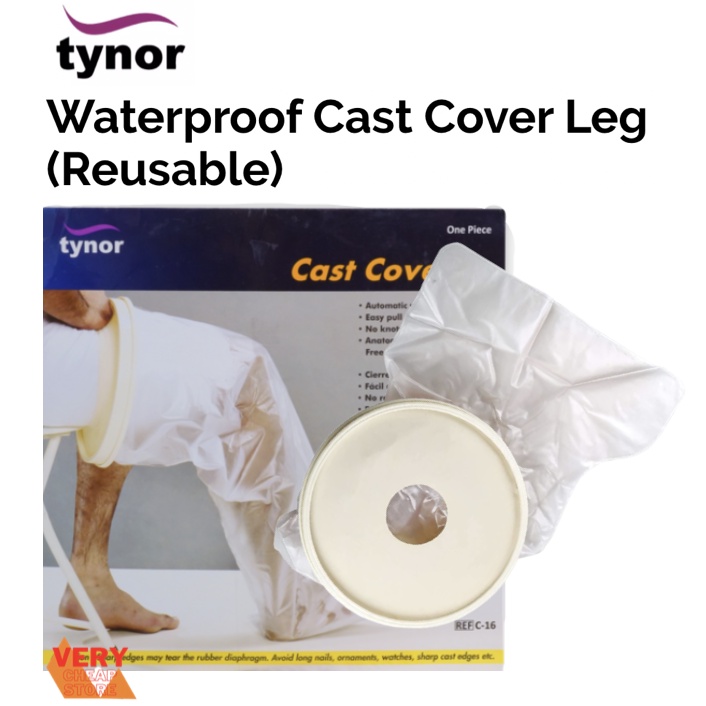 พลาสติกกันน้ำ สำหรับใช้บริเวณเท้าและขา ใช้ซ้ำได้ Tynor Cast Cover Leg ...