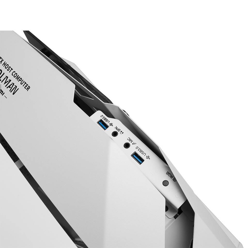TSUNAMI PROTECTOR MECHA WW CASE (mATX) WHITEABLAZE ARGB FAN2 สินค้าใหม่ ...