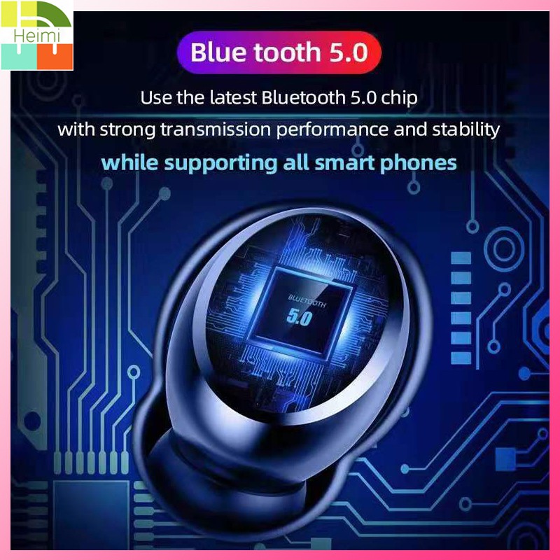 Bluetooth Earhones 【al AMOI】 M11 TWS 5.0 Wireles Earbuds LED Dislay ...