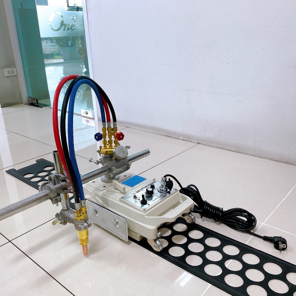 เครื่องตัดแก๊สเดินตามราง 1หัว CG1-30 พร้อมราง1เส้น ยาว1.8เมตร Auto gas ...