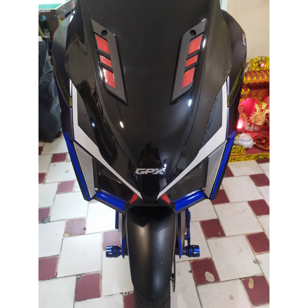 GPX DRONE 155 ฟิล์มแต่งคิ้วหน้ากากบน GPที่สุด โดดเด่นสะดุดตา สติ๊กเกอร์ ...