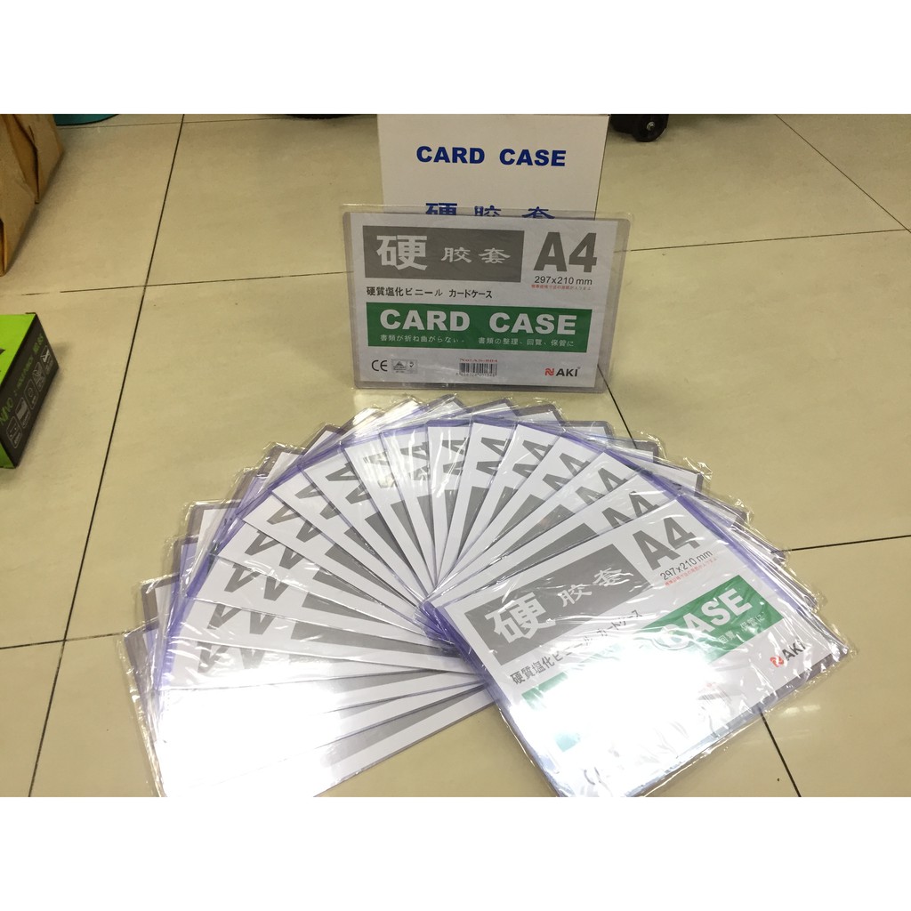 Card case A4 พลาสติกแข็งหุ้ม A4 1 กล่อง 20 ชิ้น Naki พลาสติกแข็ง | Shopee Thailand