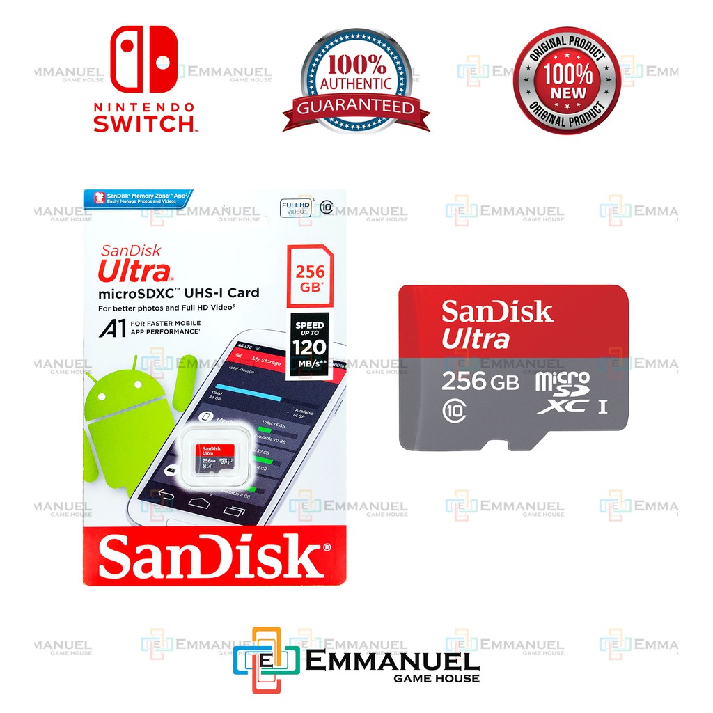 SanDisk Ultra Micro SD Cards 128GB 256GB 512GB SD card - High Speed ...