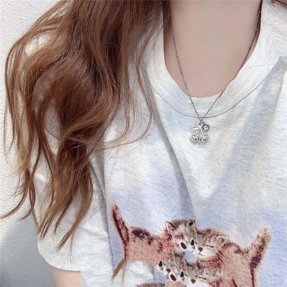 AUGUSTUS Cute Bear Necklace Sweet Fashion Jewelry Women Clavicle Chain ...