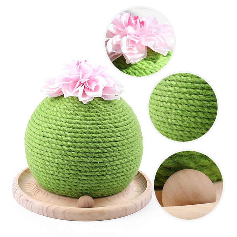 Funny Cactus with Flower Cat Scratching Board pet Scratch Post Cat ...