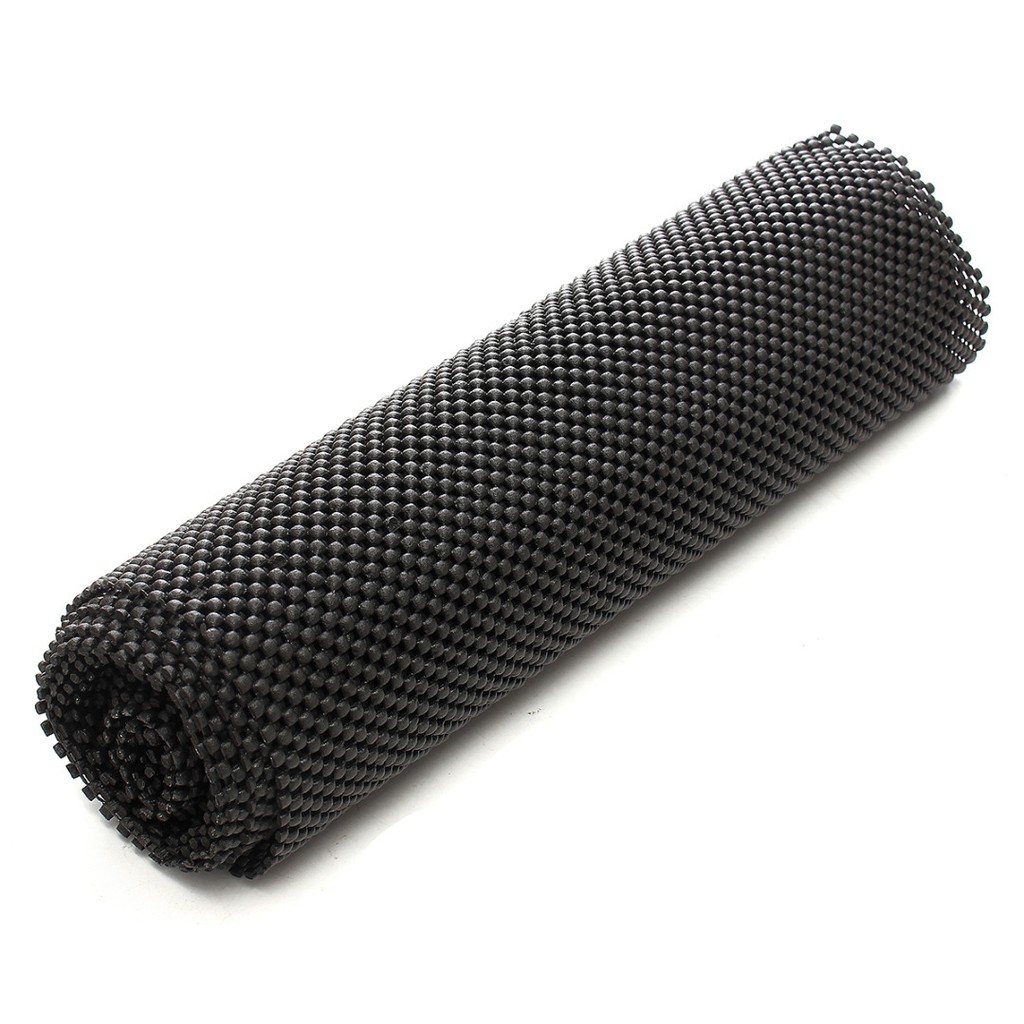 280x40cm Black Multi Purpose Anti Non Slip Grip Mat Rubber Roll Drawer ...