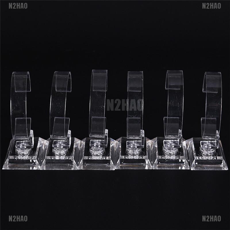 CP☆ 2pcs Clear Acrylic Detachable Bracelet Jewelry Watch Display Holder ...