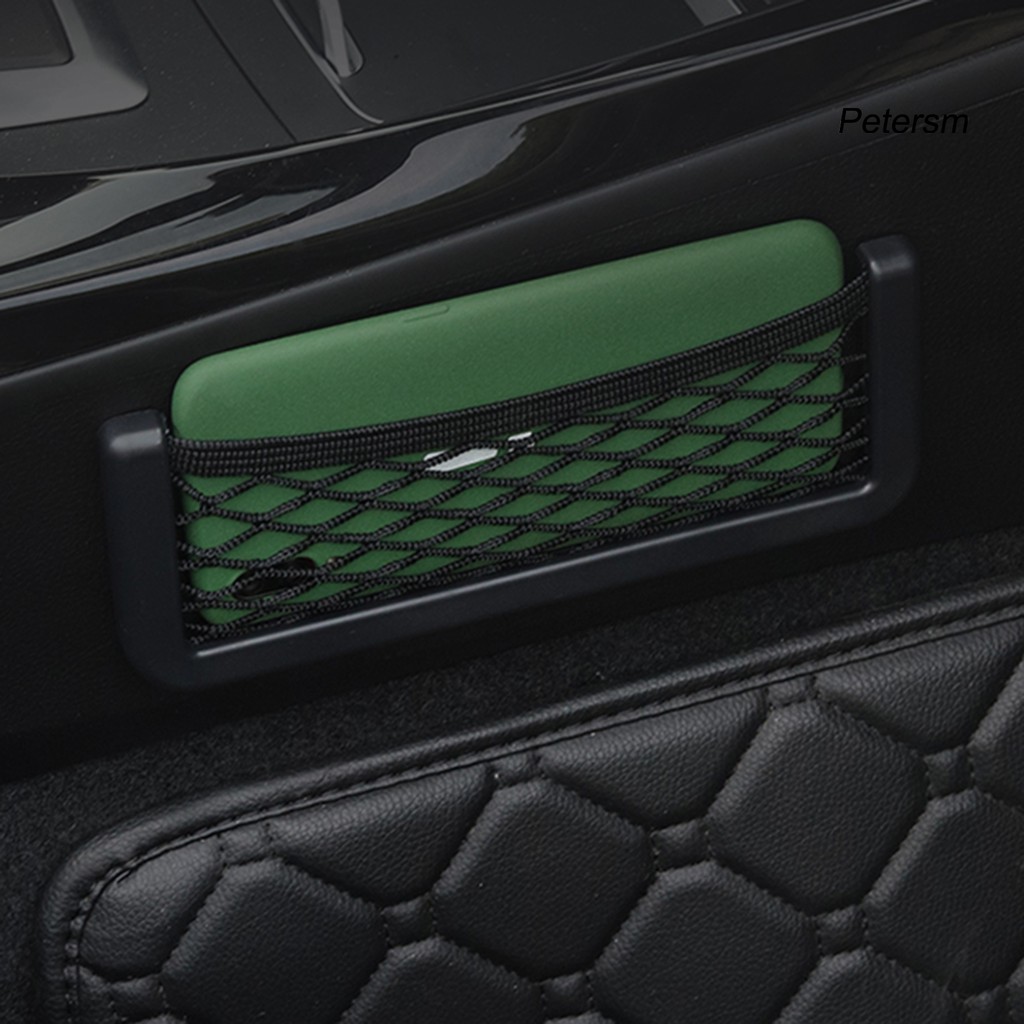 S31 กระเป๋าตาข่ายเก็บของสําหรับติดเบาะหลังรถยนต์ Trunk - petersm1.th - ThaiPick