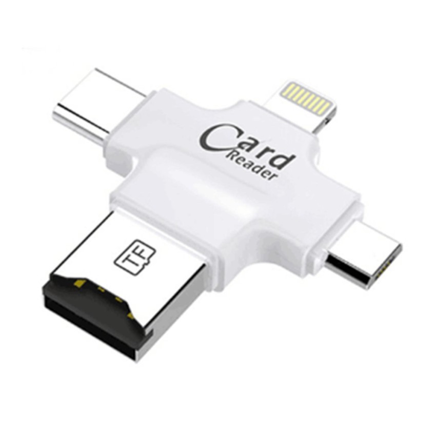 card reader iDragon การ์ดรีดเดอร์ 4 in1 OTG(4) ตัวอ่านเม็มโมรี่การ์ด ...