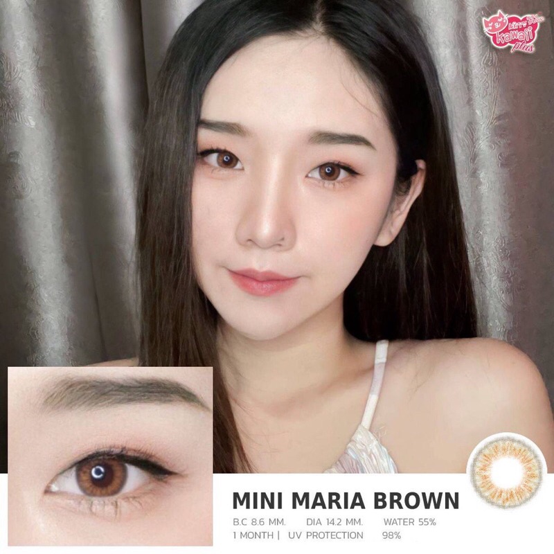 Mini Maria BrownGrayสายตาปกติ-0.50-0.75-1.25-1.50-3.75-4.50(Kitty ...