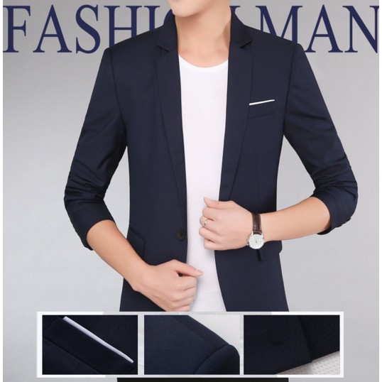 KL66 เสื้อสูทผู้ชายแขนยาว หลายสี - tentenshop1 - ThaiPick