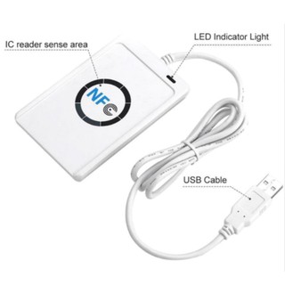 เครื่องอ่านและ เขียน NFC แบบ USB ACR122U - A9 13.56Mhz NFC Reader ...