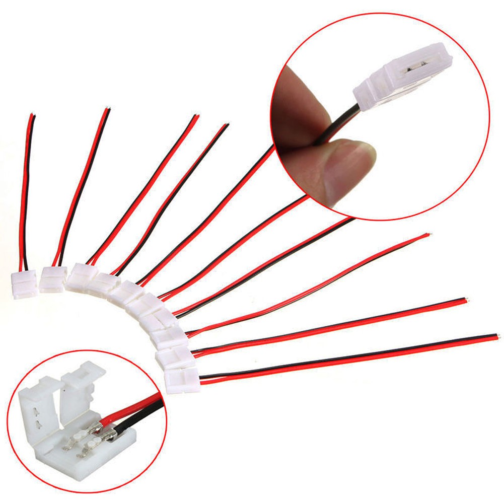 ใหม่10 X Pcb 2 Pin Led Strip 3528 / 5050 ตัวเชื่อมต่อสีเดียว - zbd.th ...