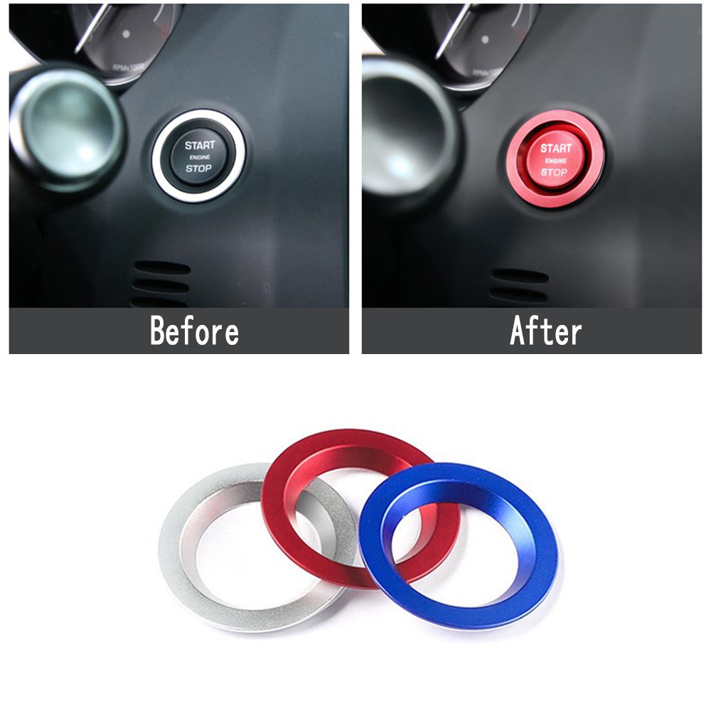 Car engine start stop button decoration sticker For Jaguar E-PACE X540 ...