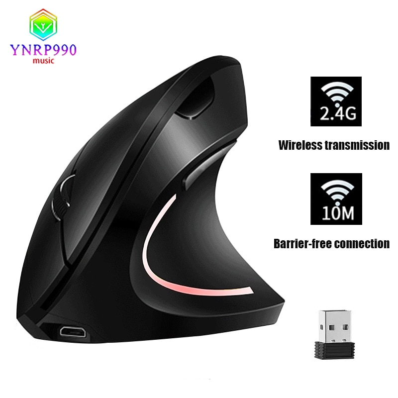 Wireless Vertical Gaming Mouse Ergonomic Mouse Optical 800 1200 1600 ...
