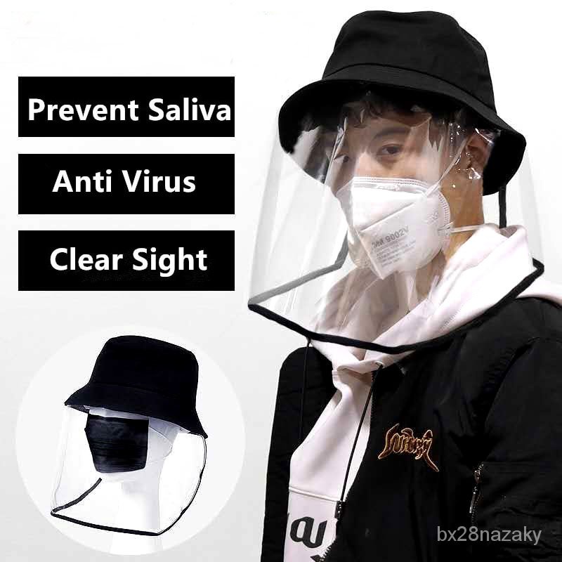 Anti-dust Anti-fog Hat Facial Protective Cover Cap Anti-spitting Men ...