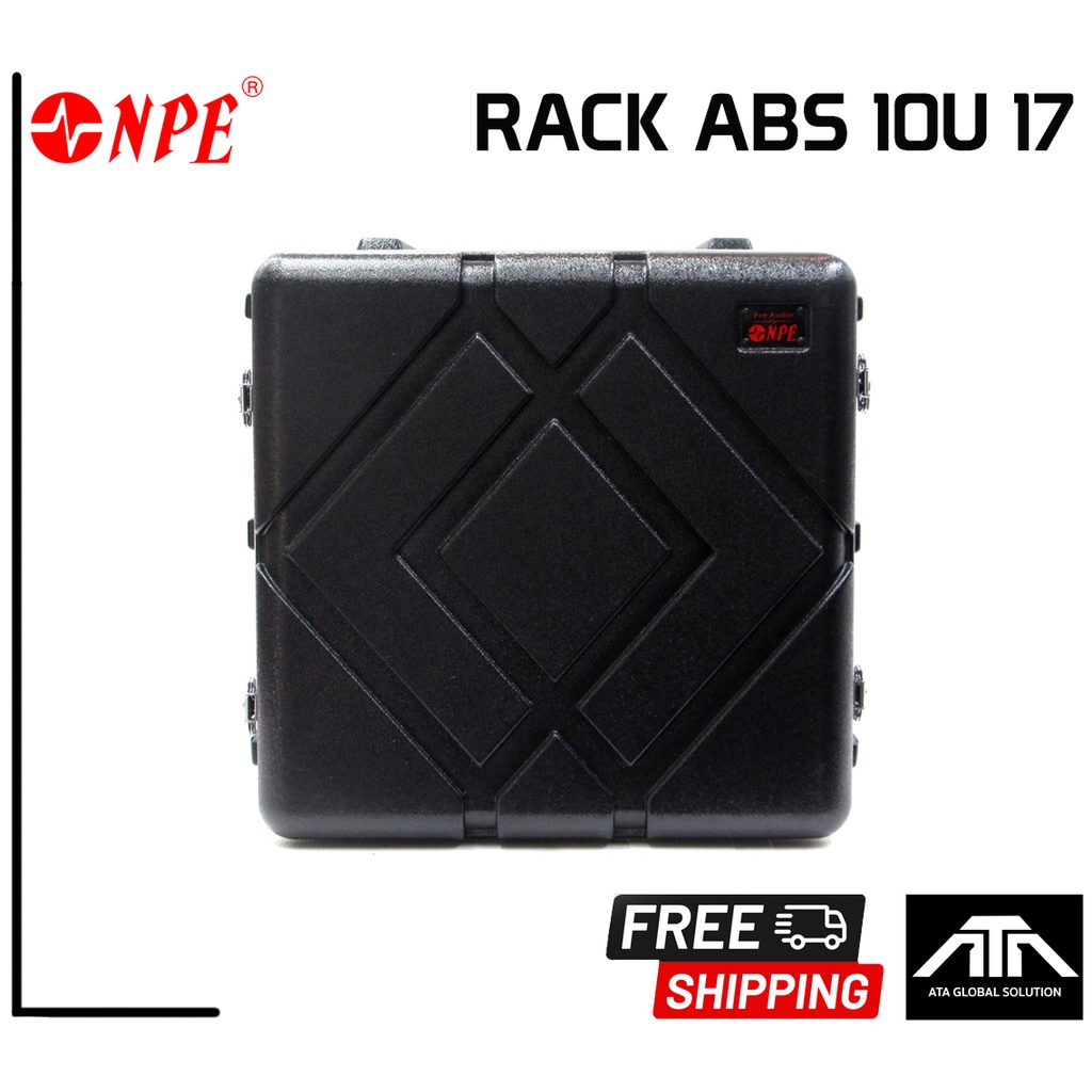 NPE RACK ABS 10U 17 นิ้ว แร็คใส่เครื่องเสียง กล่องใส่เครื่องเสียง แข็งแรง กันน้ำ | Shopee Thailand