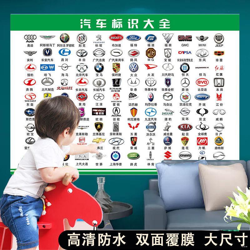 ร้านซ่อมรถยนต์ 4S Shop World Car Brand Logo Daquan Wall Chart Picture ...
