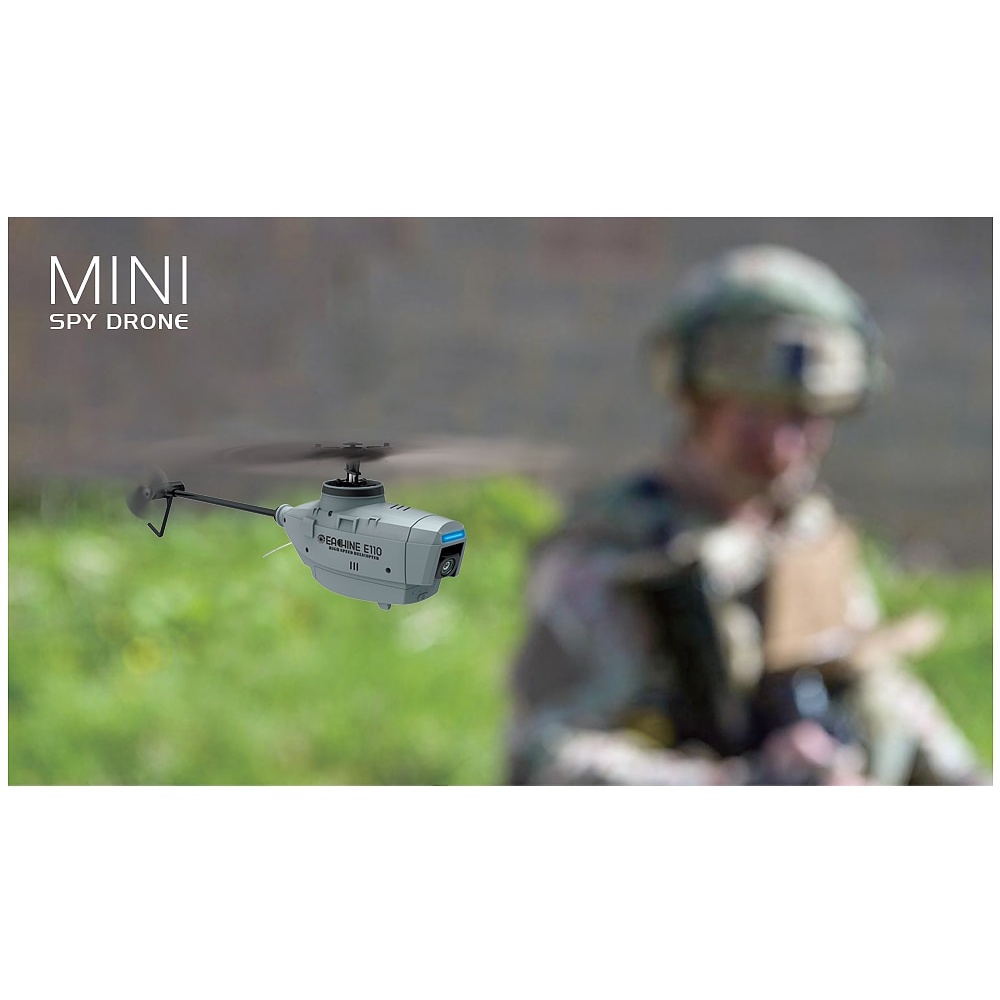 Eachine E110 RC Helicopter 2.4G 6-Axis Gyro 720P HD Camera Optical Flow ...