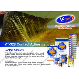 V-Tech VT-328 1 Liter Contact Adhesive Formica Glue Table Laminate Glue ...