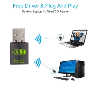 USB WiFi BT+AC600 Bluetooth Adapter 600Mbps Dual Band 2.4G / 5G Hz ...