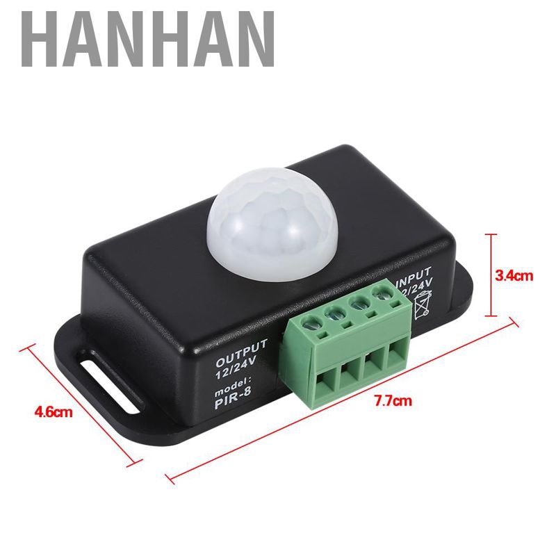 Hanhan สวิตช์ตรวจจับการเคลื่อนไหวอินฟราเรด dc 12v 24v สําหรับไฟ led - hanhan.th - ThaiPick