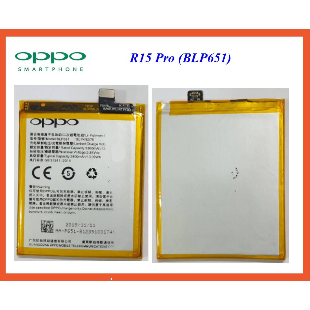 แบตเตอรี่ Oppo R15 Pro(BLP651) Or | Shopee Thailand