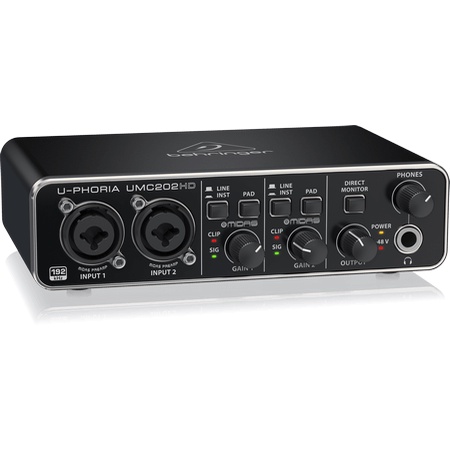 USB AUDIO INTERFACE U-PHORIA BEHRINGER UMC-202 HD - supakornmusic ...