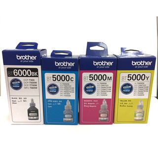 Brother BT60ฺฺ00BK 5000C 5000M 5000Y หมึกแท้ ครบ 4 สี | Shopee Thailand