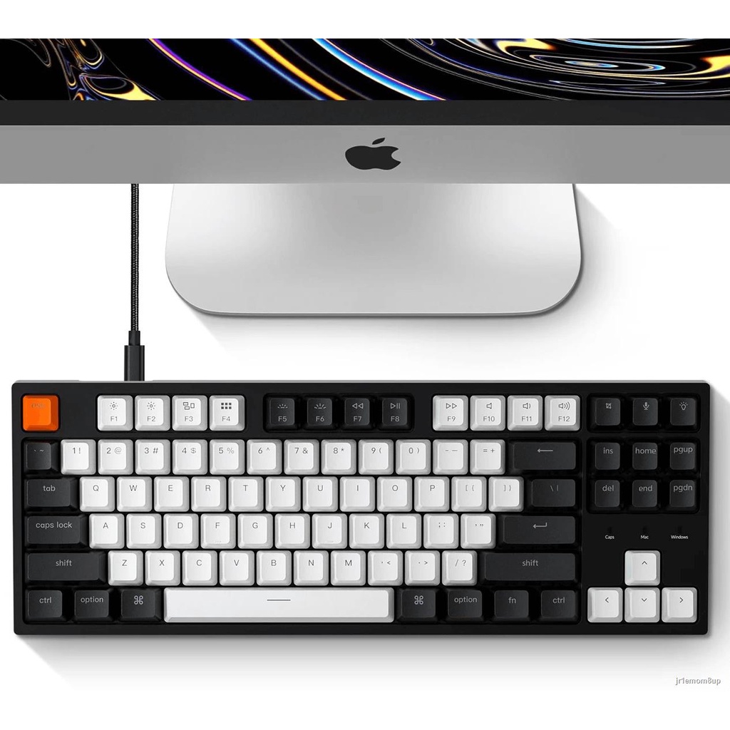Keychron C1 B Wired Mechanical Keyboard Tenkeyless 87 Keys RGB ...
