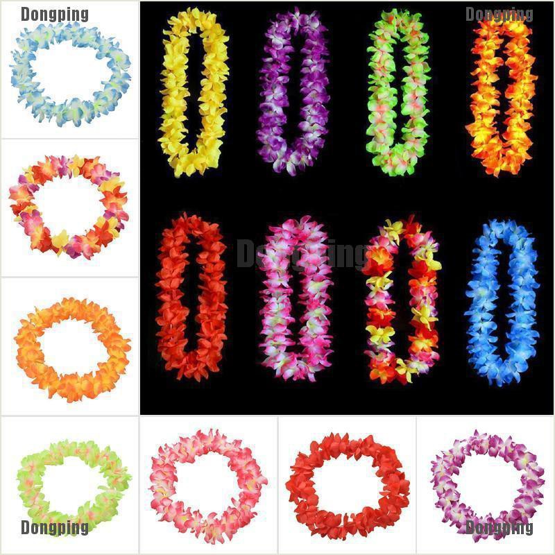 donHawaiian Leis Simulated Silk Flower Leis Dance Party Fancy Dress ...