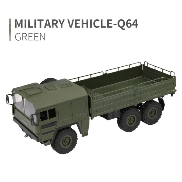 JJRC Q64 1/16 2.4G 6WD Rc Car Military Truck Off-road Rock Crawler RTR ...