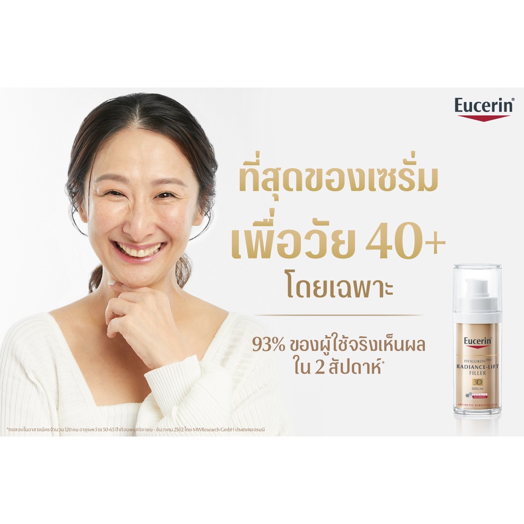 Exp 1024 EUCERIN HYALURON HD RADIANCE - LIFT FILLER 3D SERUM 30ml ยูเซ ...