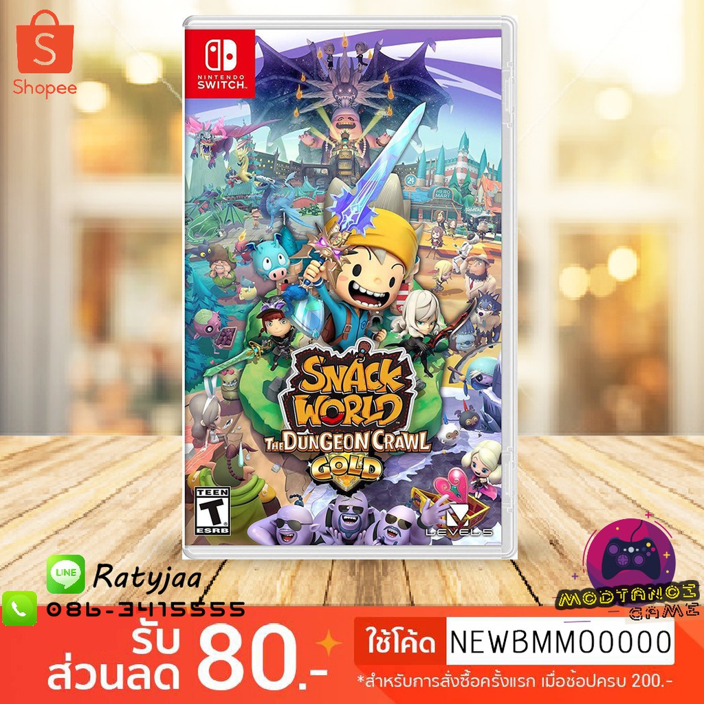 เกมส์ snack world the dungeon crawl gold (EU) for nintendo switch พร้อม ...